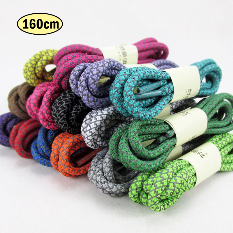 160CM Reflective Round Shoe Laces Shoelaces Sneakers Sports | Shopee ...