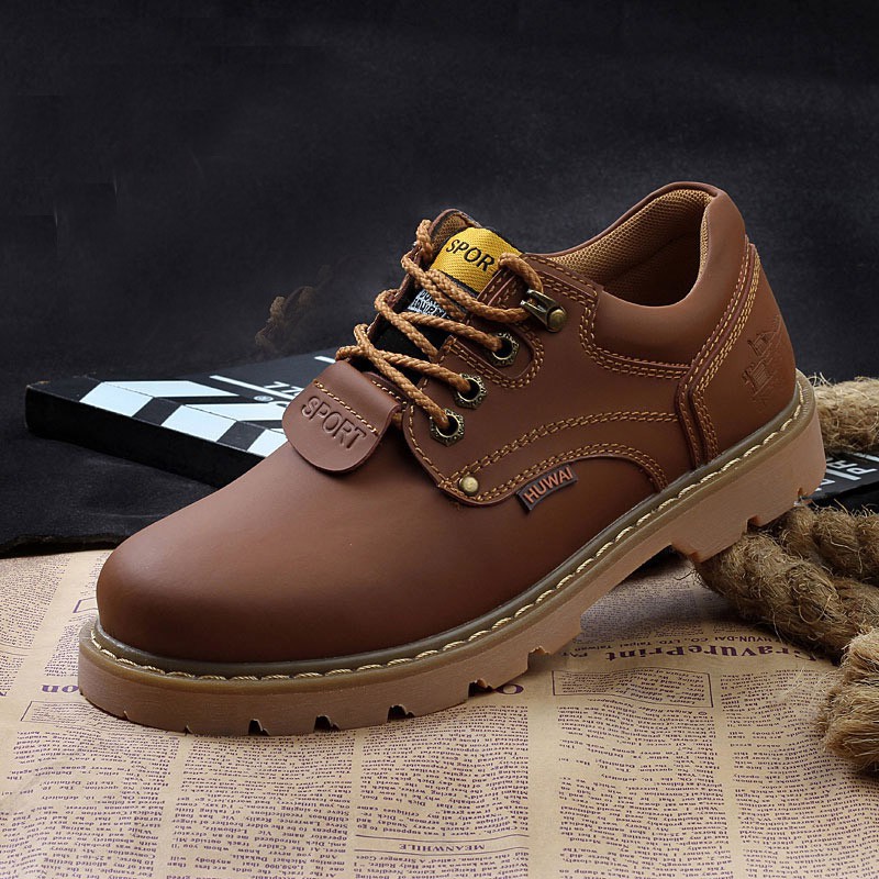 Ready Stock！Caterpillar Men's Women Plain Soft-Toe Tooling Martin Boot ...