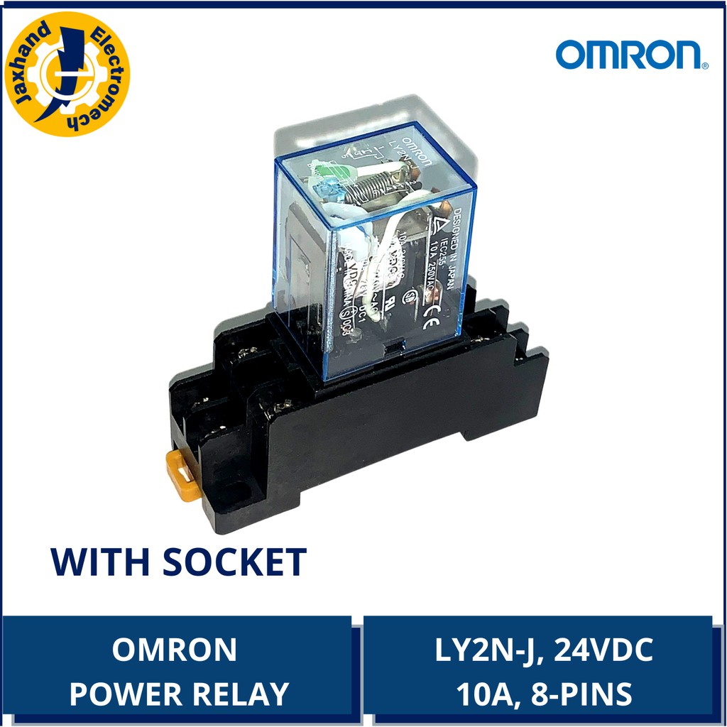Power Relay LY2N-J, 10A, 24VDC/220VAC, with Socket | Shopee Philippines