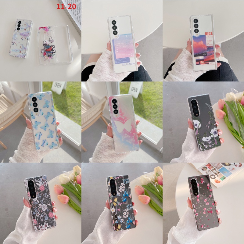 Samsung Galaxy Z Fold 3 Fold 4 5G Painted Cloud Bunny Label Shockproof ...