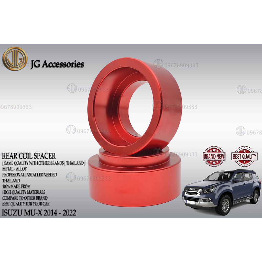 ISUZU MU-X / MUX 2014-2022 2 INCH REAR COIL SPACER/REAR QUICK LIFT ...