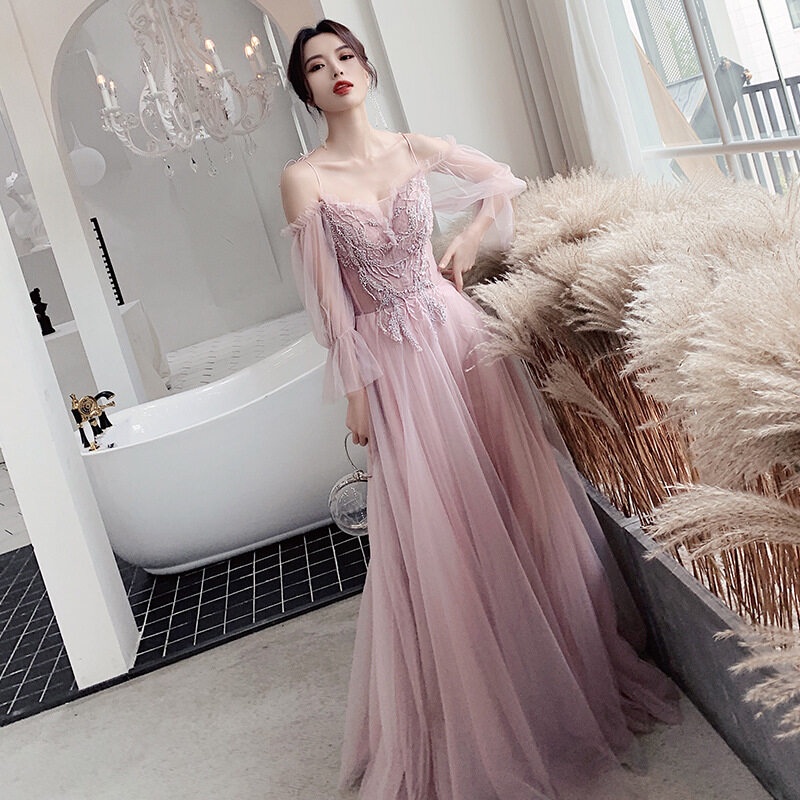 Long Formal Gown For Women Elegant Classy Off Shoulder For Civil ...