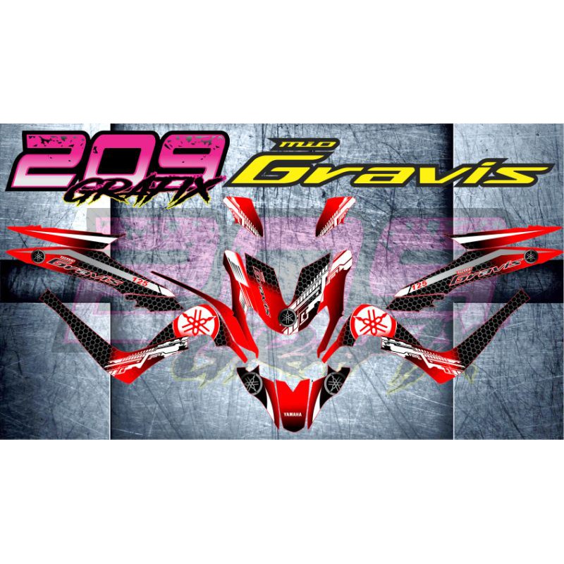 Yamaha Mio gravis full body decals | Shopee Philippines