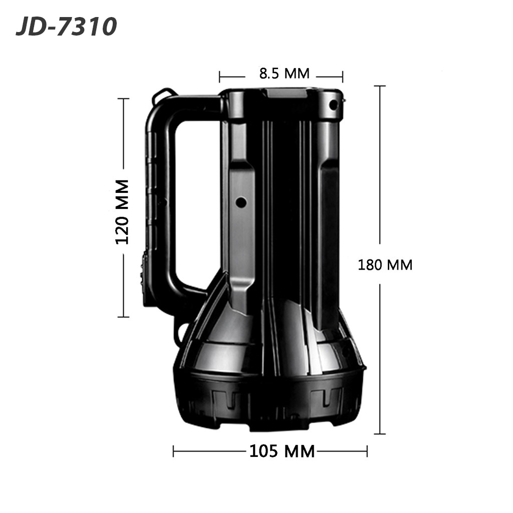 Jiditech High Power Rechargeable LED Search light Waterproof light ...