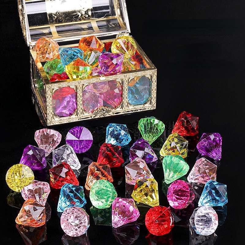 Children's Gem Toy Crystal Stone Treasure Box Diamond Treasure Boy ...