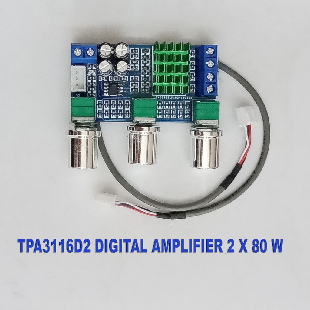 Class D Digital amplifier with tpa3116d2 chip equipped with volume ...