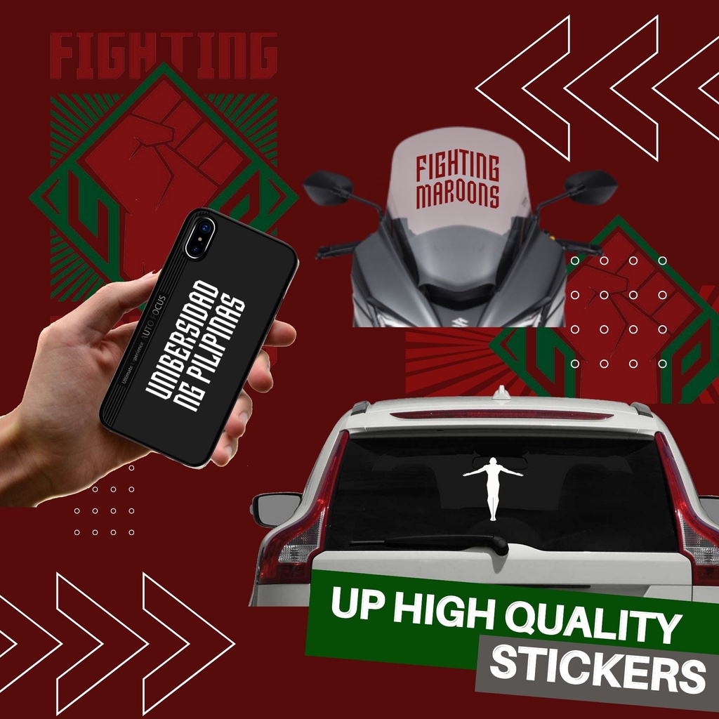 UP School Logo Sticker for Cellphone, Laptop, Motor, Car and others ...