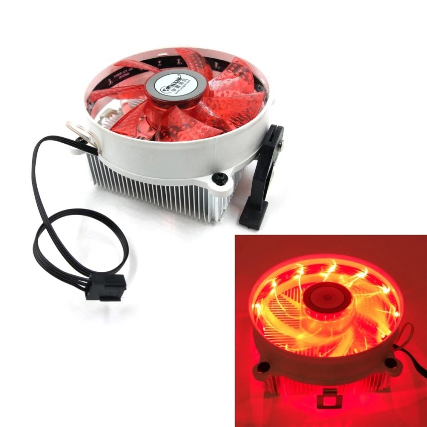 HXHF 12 LED CPU Cooling fan aluminum type HF-K888 AMD (BLUE) | Shopee ...