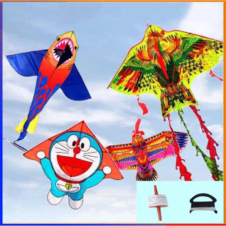 Kite flying, activity toy made of waterproof fabric printed with funny ...