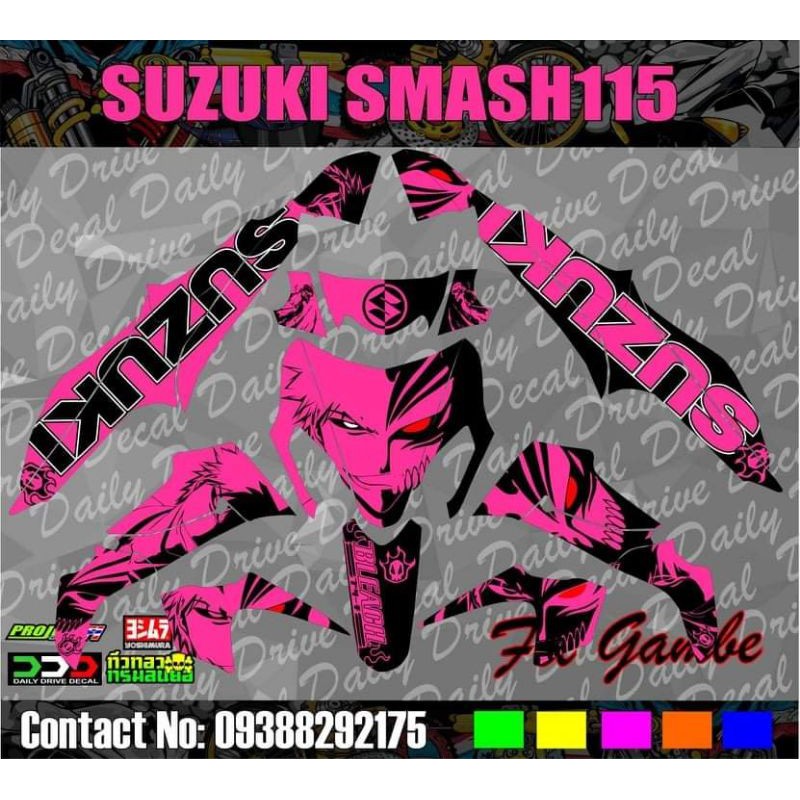 smash 110 /115 DECALS, Glossy laminated | Shopee Philippines