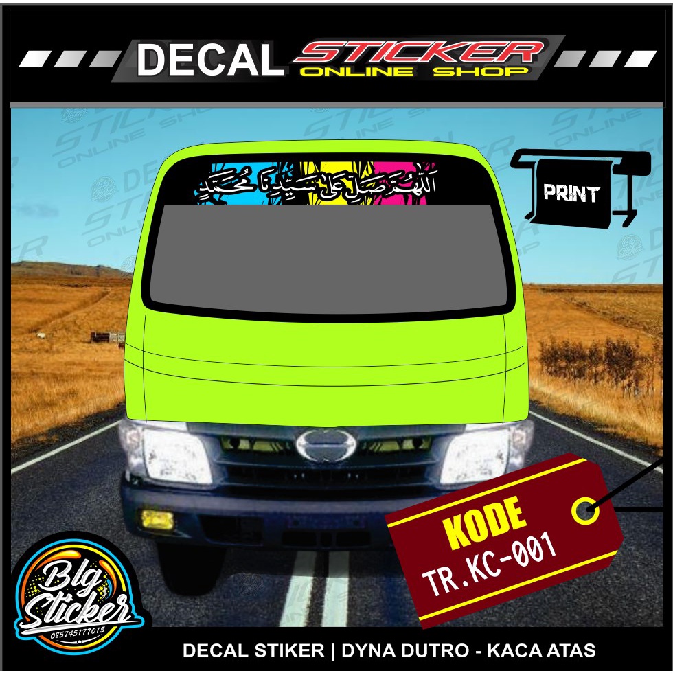 HINO DUTRO TRUCK CAR STICKER TOYOTA DYNA DECAL PRINT COOL CAP ONEPIECE ...