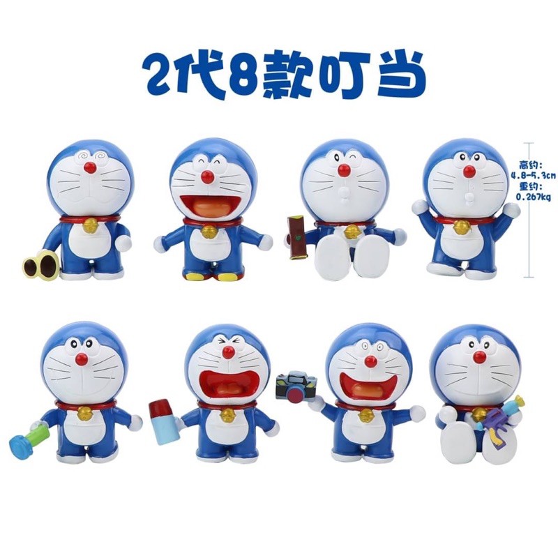 Doraemon Model With Magic Items Set Of 8 Figure | Shopee Philippines
