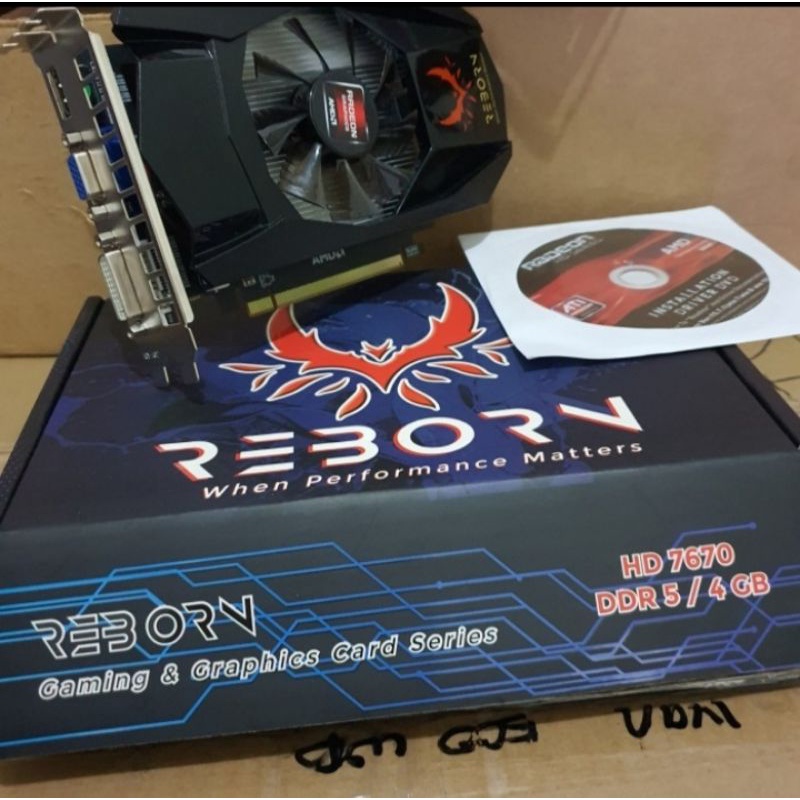 VGA Card Ati Radeon AMD 7670 4 GB DDR5 128 bit PCI E | Shopee Philippines