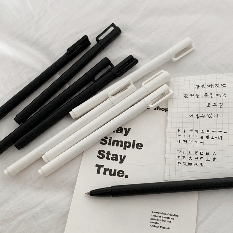 Minimal minimal Water Ballpoint Pen Black, White - Black Ink [tabletop ...