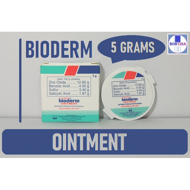 Bioderm Ointment 5g Tin | Shopee Philippines