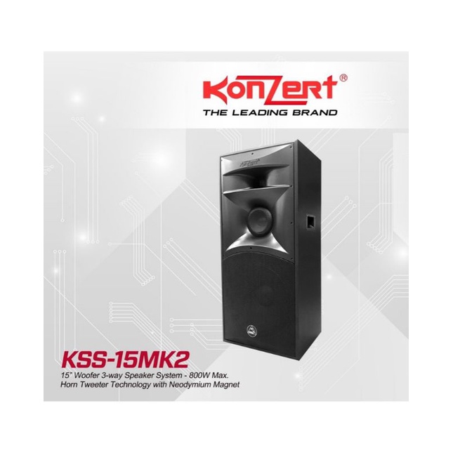 Konzert KSS-15MK3 800W 15 in' with Neo Horn Tweeter ( 1 PC) | Shopee ...