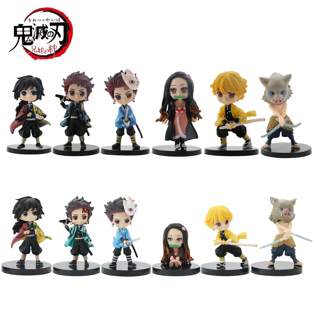 6pcs/Set Demon Slayer Hashira Tanjiro Rengoku Giyu Shinobu Mitsuri ...