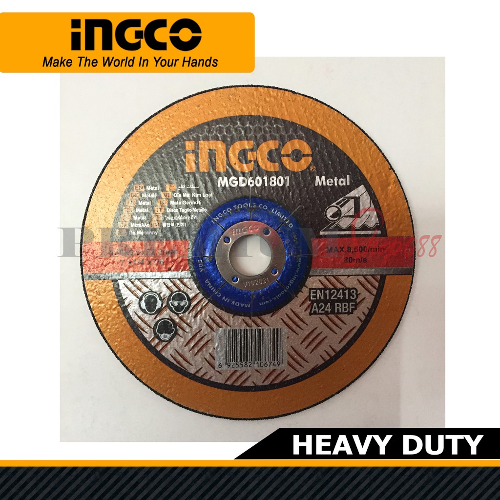 Ingco Grinding Disc Wheel 7 Metal MGD601801 Grind Metal Steel 180 ...