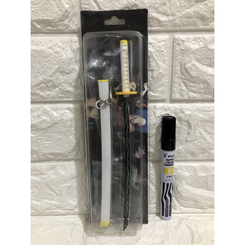 One Piece Zoro Law Demon Slayer Tanjiro 22cm Sword W/case With Display ...