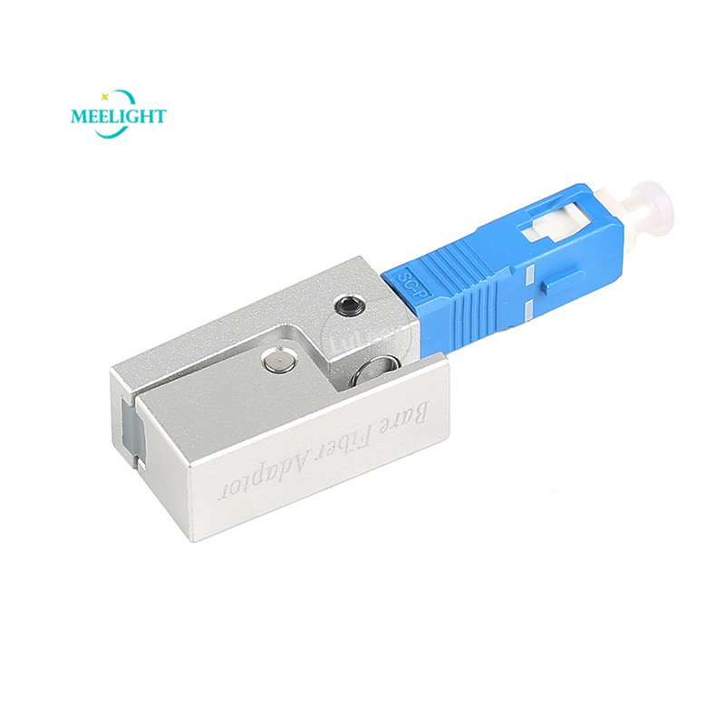 SC Square Bare Fiber Adapter , Flange Temporarily Connected to OTDR ...