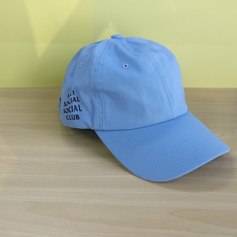 (Ready Stock)Anti Social Club Dad Hat Baseball Cap Baby Blue Street ...