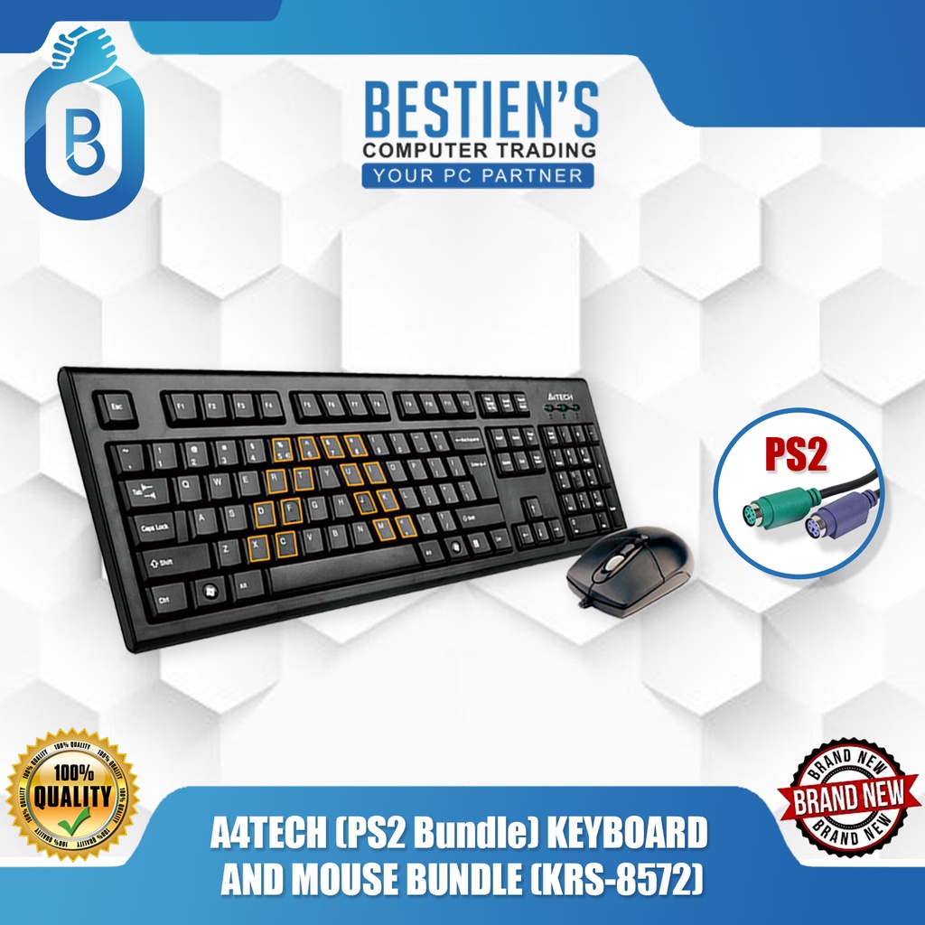 A4TECH (PS2 Bundle) KEYBOARD AND MOUSE BUNDLE (KRS-8572) | Shopee ...
