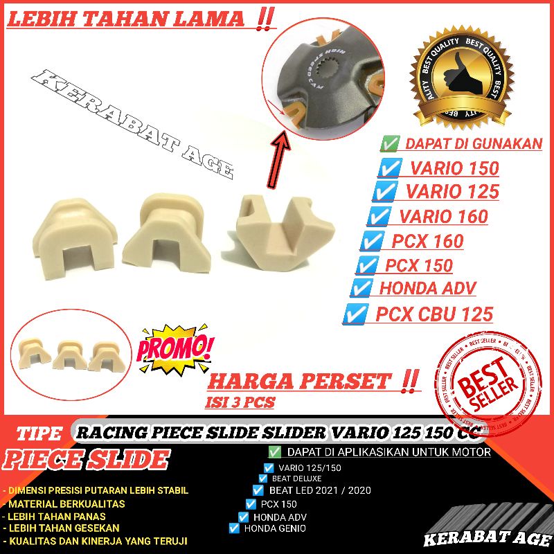 Slide piece Racing Vario 150 125 PCX 150 160 Honda Adv Plain brand ...