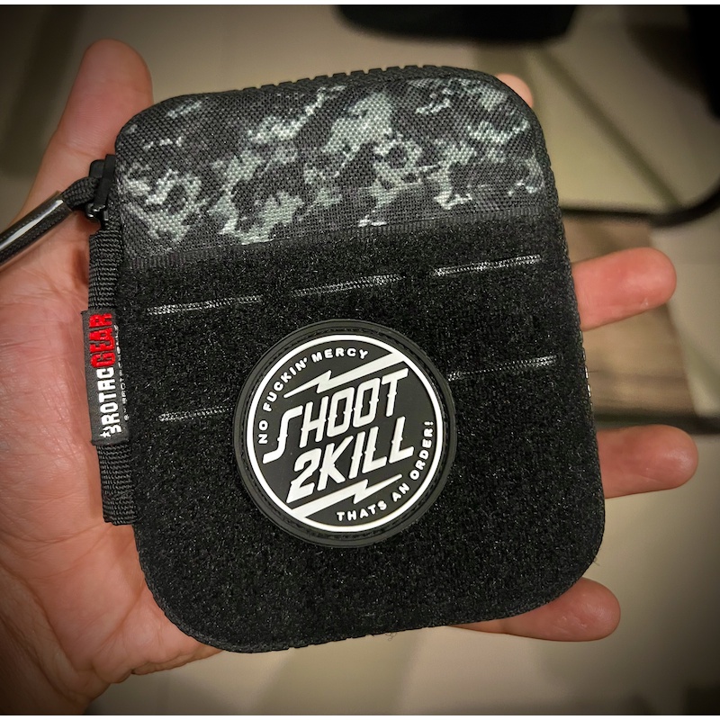 EDC Patch - Shoot 2 Kill (Black & White) | Shopee Philippines