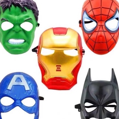 Avengers Spiderman Batman Iron Man Captain America Jigsaw Mask for Kids ...