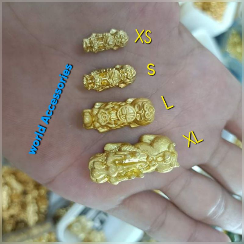 piyao gold lucky Charms piyao high quality gold plated. | Shopee ...