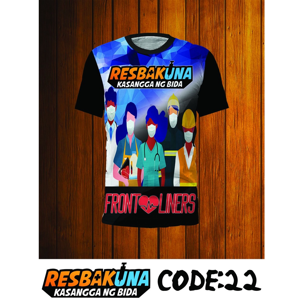 RESBAKUNA Black T-shirt Sublimation version 4 | Shopee Philippines