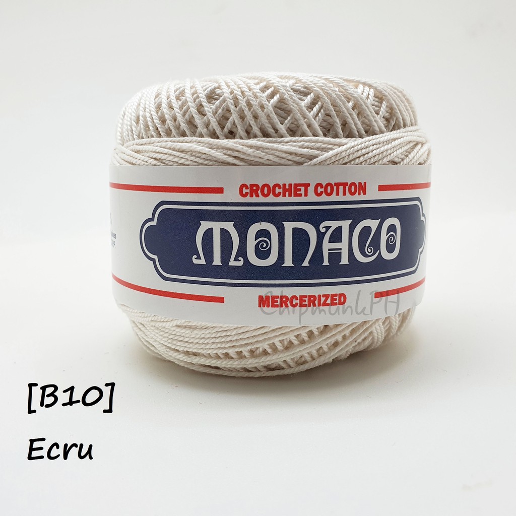 Monaco Mercerized Crochet Cotton 3 Ply [SOLID COLORS Set A] | Shopee ...