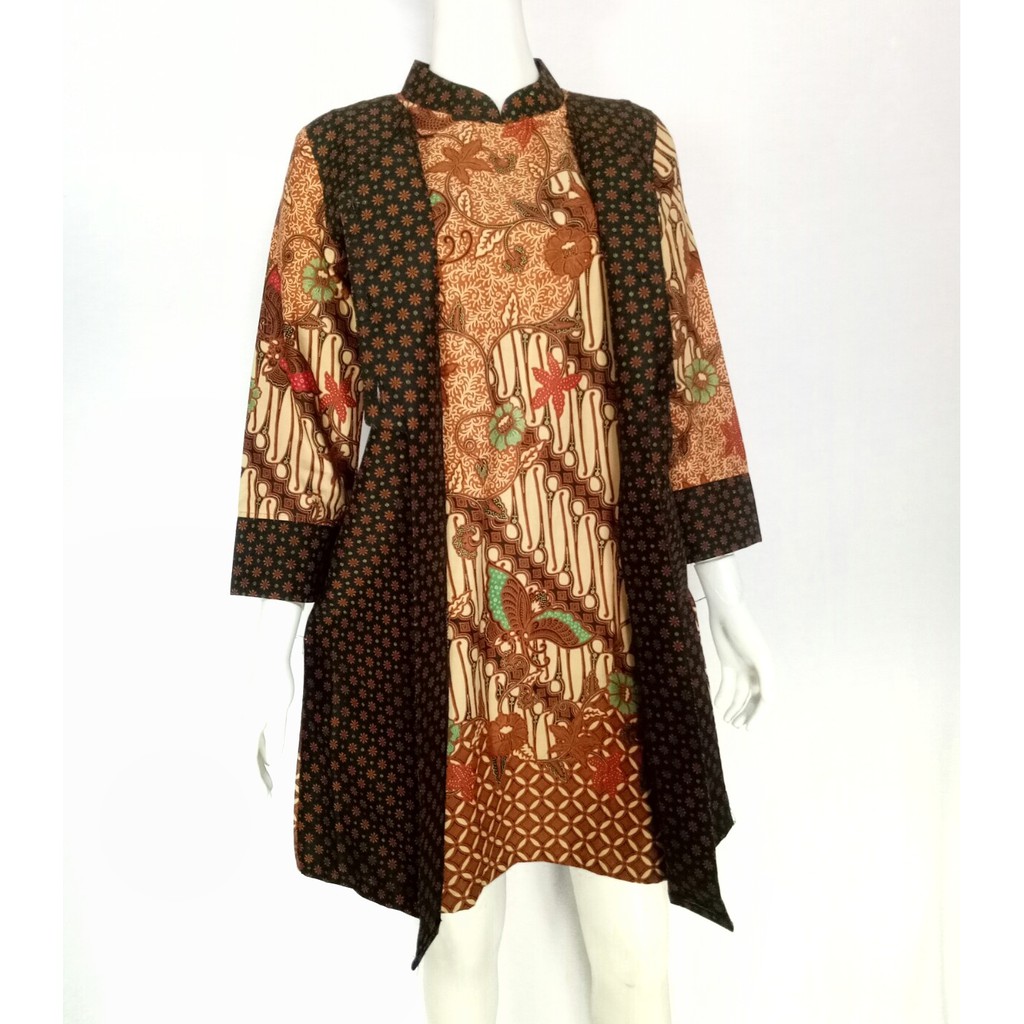 Naufakencana batik-premium-batik-batik Woman- batik Tunic | Shopee ...