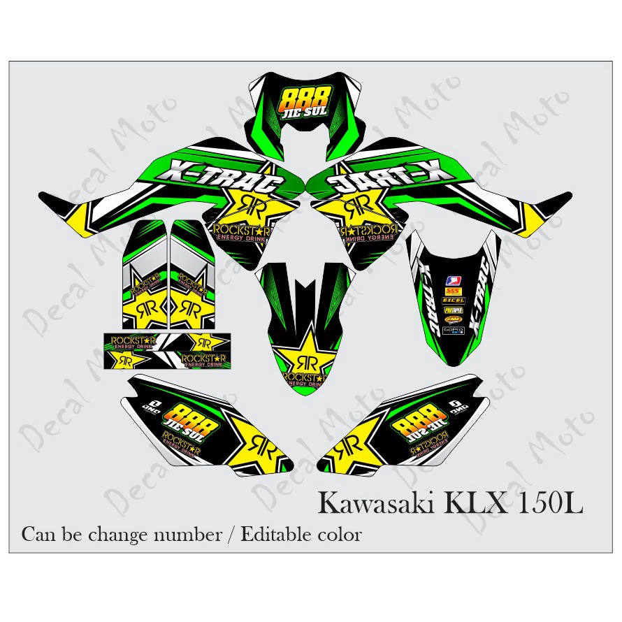 Sticker decals for KAWASAKI klx 150 L, X-TRAC | Shopee Philippines