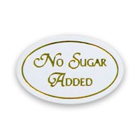 No Sugar Added Sticker Label | Shopee Philippines