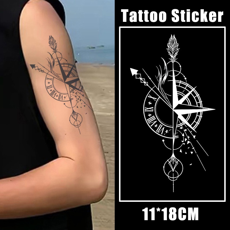 【SUN】Magic Tattoo Sticker Waterproof Long Lasting for Men Fake Tattoo ...