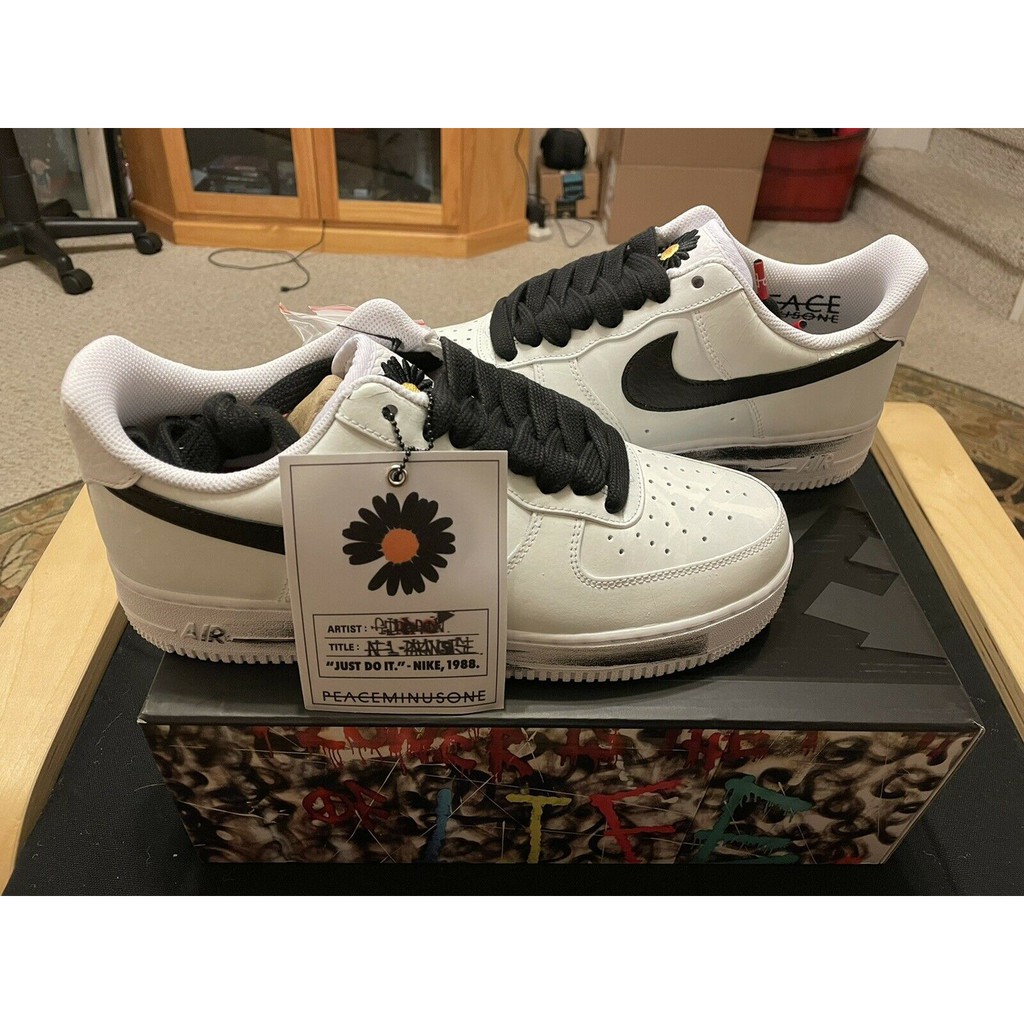 PEACEMINUSONE x Nike Air Force 1 “PARANOISE 2.0” White/Black-White Low ...
