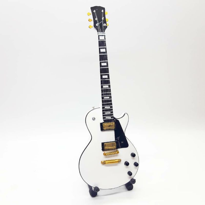 Miniature Guitar Lespaul Alpine White "BABA" Day6 Scale 1/4 | Shopee ...