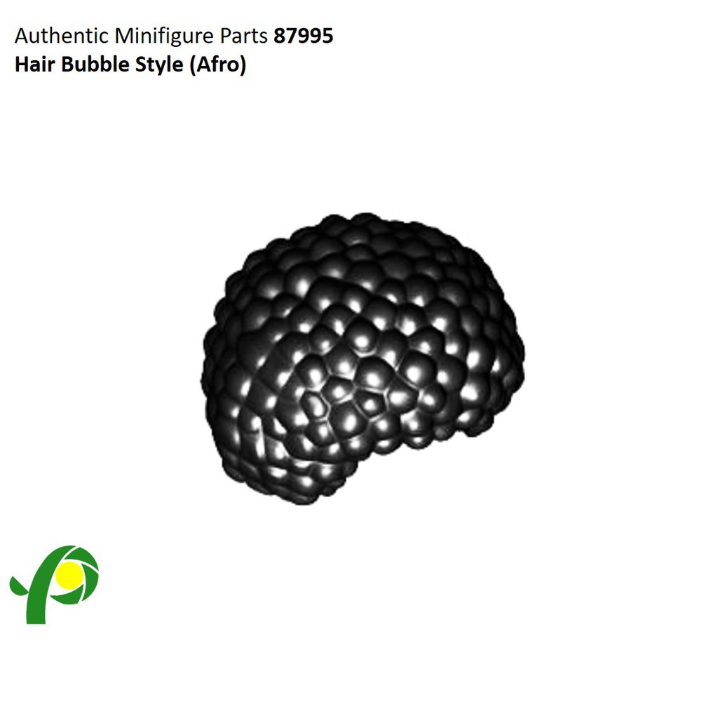LEGO Minifigure Parts 87995 Hair Bubble Style (Afro) Minifig | Shopee ...