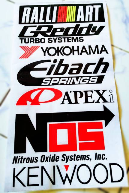 Car sticker sticker sponsor racing ralliart yokohama kenwood nos Etc ...