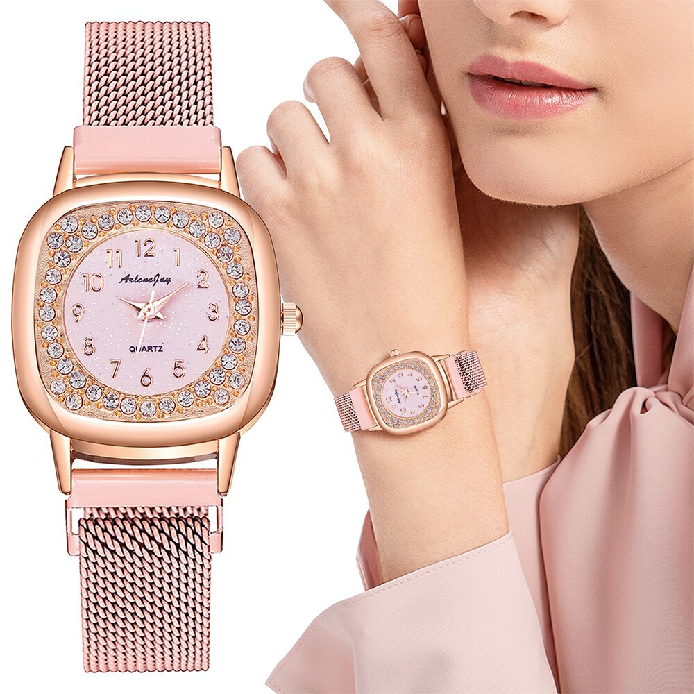 【READY STOCK】Women Magnet Buckle Romantic Starry Sky Wrist Watch Casual ...