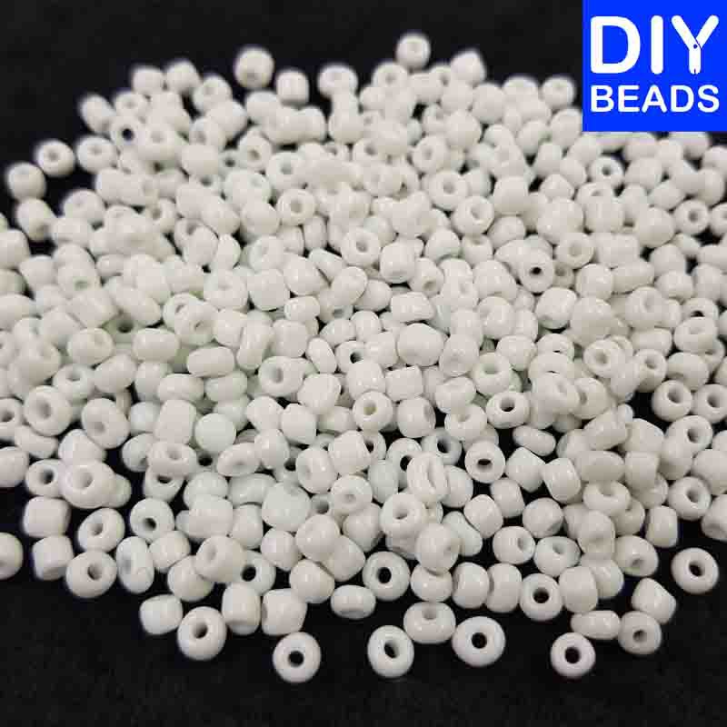 Diy Beads Seed Beads Chalk White (#41) 350grams | Shopee Philippines