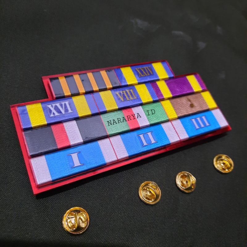 11 PITA Satya Badge Satyalancana PDH Merit Ribbon TNI AD AL AU Police ...