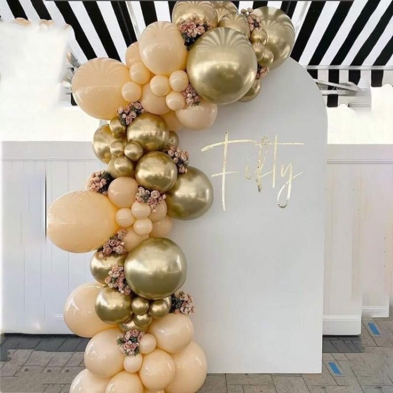 12" 10" 5" cream color balloons (100pcs) | Shopee Philippines