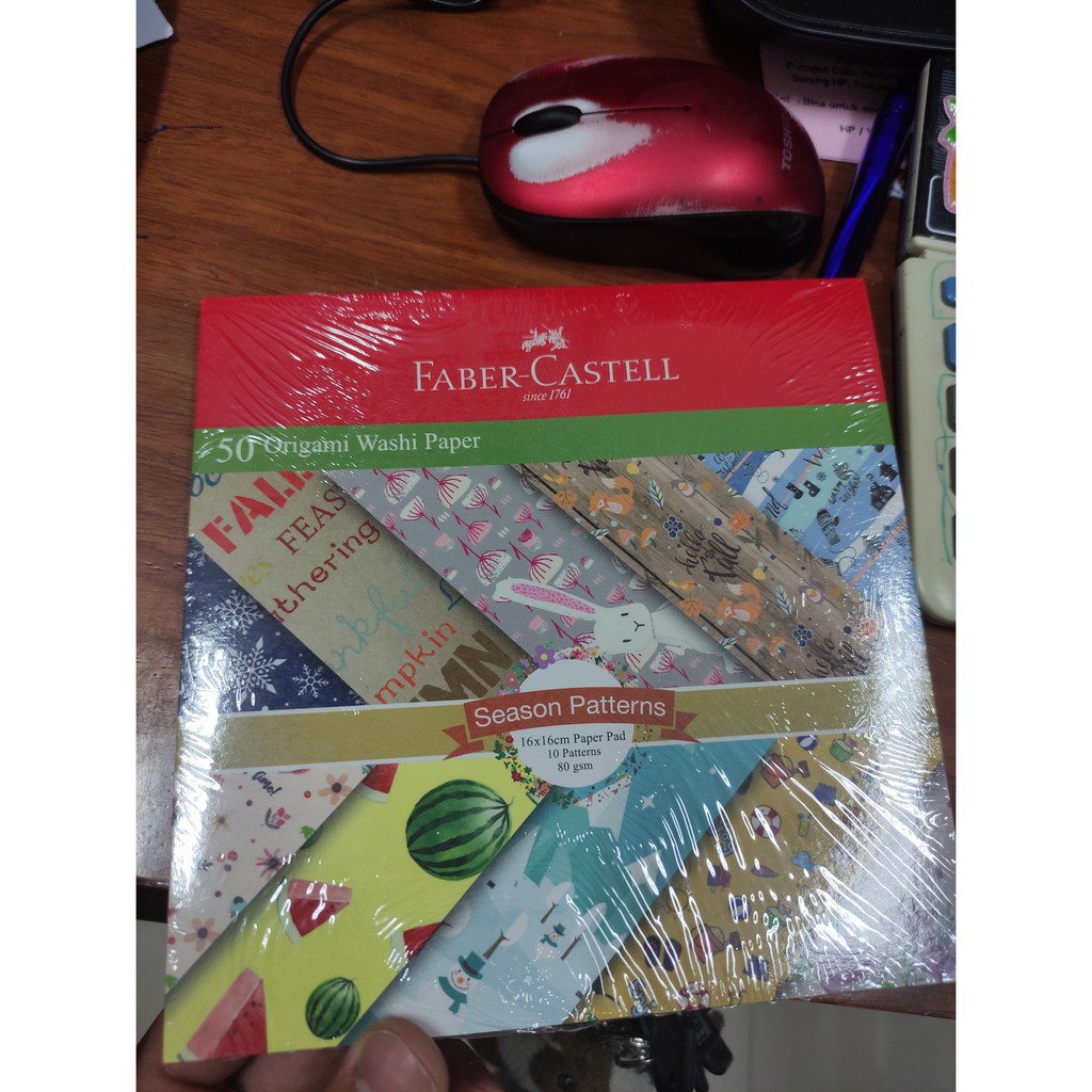 Origami wahsi paper faber castell 16 x16 | Shopee Philippines