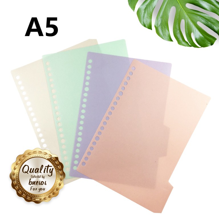 bnesos Stationary Binder Divider Index Page Index Separator 4Pcs/1Set ...