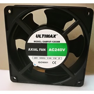 Ultimax AC240v Axial Blower Fan with ball bearing 120*120*38mm | Shopee Philippines