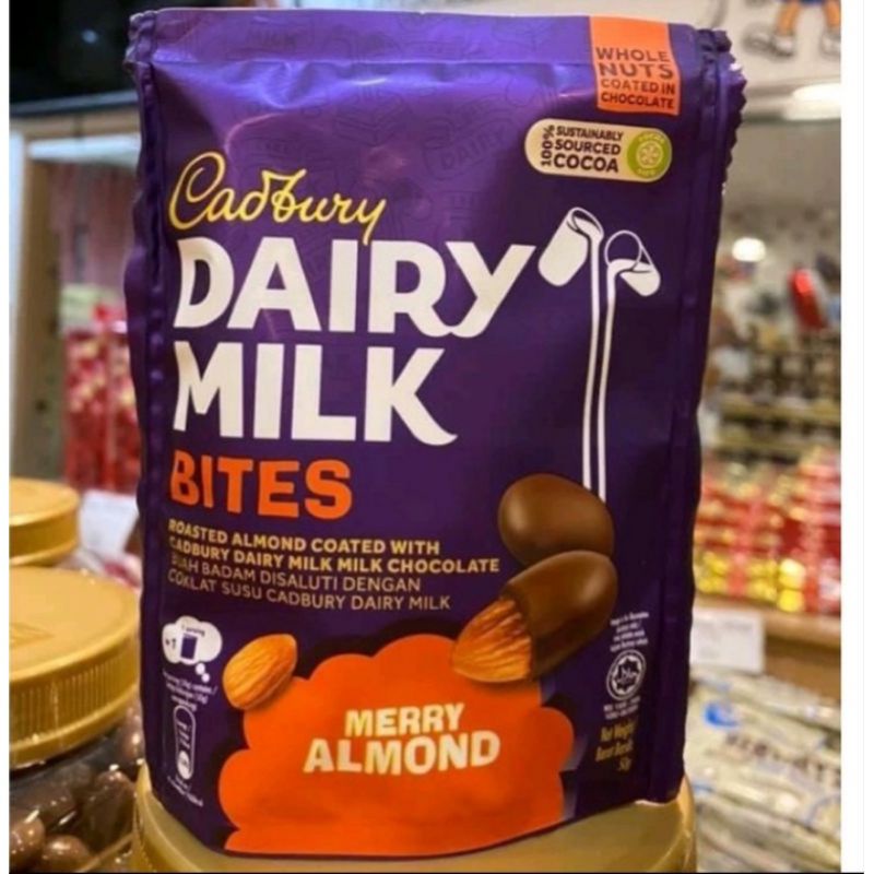 CADBURY DAIRY MILK BITES ALMOND 50g | Shopee Philippines