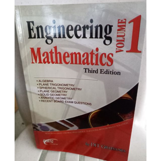 ENGINEERING MATHEMATICS VOLUME 1 | Shopee Philippines