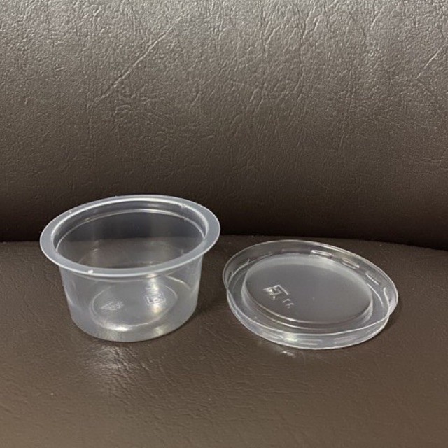 100pcs Sauce Cup 30ml 1 oz 3.5 oz Catsup Gravy Container with LIDS 30 ...